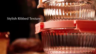borosilicate glass containers with glass lid