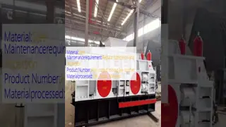 PGY 800x800 Hydraulic Double Roll Crusher High Efficiency