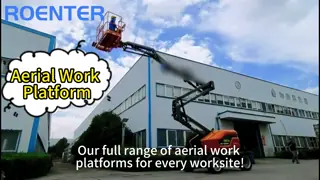 The Ultimate High-Altitude Work Tool! On-Site Operation of Aerial Work Platform