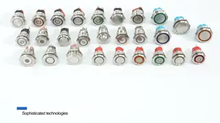 Metal push button switch