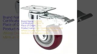 Smooth Silent White PP Casters for Heavy Duty Carts