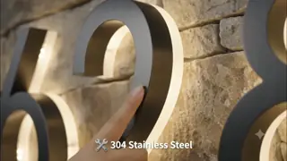 Custom Stainless Steel LED Halo Lit Channel Letters - Backlit Metal Signs for Exterior Wall
