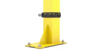 Hsj Heat Treated Wood Robot Safety Guard Galvanized Iron Trellis Perimeter Metal Steel Fence