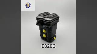 E320C Excavator Foot Pedal Valve Black Foot Pedal Hydraulic Valve