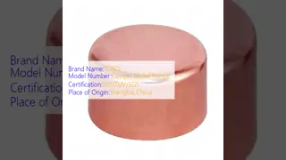 K65 Copper End Cap Leak Proof HVAC Pipe Fitting