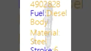 High Performance 4902828 Fuel Injector for Diesel Engines