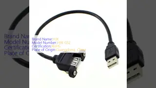 USB 2.0 Panel Mount Extension Cable for Secure Connections
