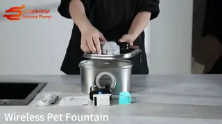 Wireless Cat Water Fountain 4200mAh Battery Operated
