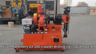GY 200 Portable Trailer Mounted Core Drilling Rig