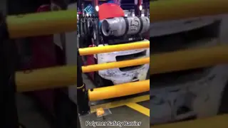 Flexible Plastic Safety Barrier for Warehouse Protection Forklift Anti-Collision and Shelf Barrier