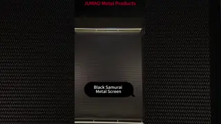 Black Samurai Spiral Metal Mesh Decorative Partition Screen Production & Installation Display