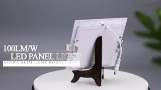12W Aluminum Frame Recessed LED Panel Light with Easy Installation for Supermarkets