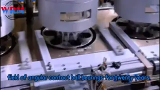 Angular contact ball bearings production video