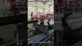 High Speed PE Spiral Corrugated Pipe Extrusion Line | Plastic Drainage Pipe Manufacturing