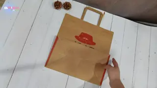 Custom Logo Flat Paper Carrier Printed Flat Kraft Handle Bags For Retail Store  | Product  Display