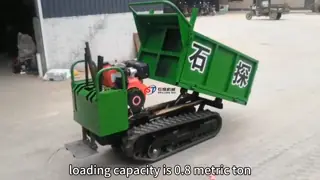 0 8 Ton Mini Rubber Track Transporter for Farm Efficiency