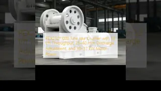PEX250 1000 Fine Jaw Crusher 52 Tons Per Hour Capacity