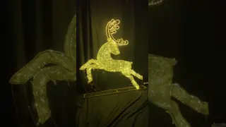 Wrought Iron LED Deer Light Sculpture | Night Landscape Lighting For Park & Mall