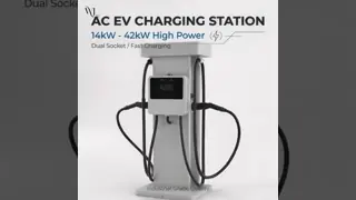 Wall-Mounted EU Standard Dual Gun 11 kW/22 kW AC Charging Station (Without Pedestal)