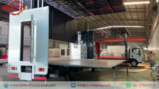 Mobile Stage Truck Demonstration | Hydraulic Folding Stage Truck by Dantra Vehicle