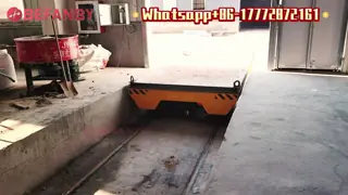 Customized Rail Transfer Trolley For Steel Plate Plant,Flexible Operated 20T Transport Cart