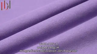 Premium Organic Tricot Hoodie Fabric for Winter Comfort