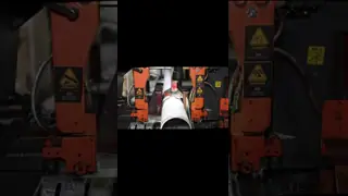 Cutting of Stainless Steel Industrial Pipe Fittings