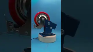 heavy duty polyurethane caster dual spring  shock absorbing automotive packaging casters