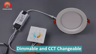 Dimmable LED Downlight with 50000 Hours Lifespan and Die-cast Aluminum Construction