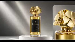 Flower Shape Zamac Perfume Cap，Gold Plated Zinc Alloy Fragrance Bottle Lid