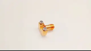 Brass Gold Plated High Frequency Millimeter Wave Test Connector 2.92 Female PCB Connector DC-40GHz