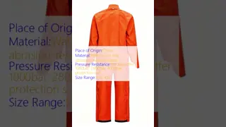 High Pressure Water Jetting Protective Coverall Safety Gear