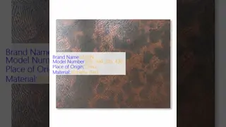 Aged Patina Copper Stainless Steel Decorative Wall Panel