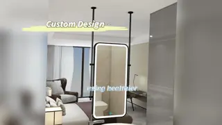 Modern LED Bathroom Mirror Cabinet with Storage and Defogger