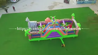 Inflatable Obstacle Course Safari Animal