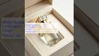 Luxury Gold Plated Diamond Perfume Caps for Premium Brands