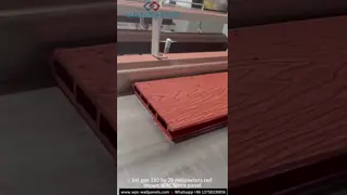 150*20 Red Brown WPC Fence Panel