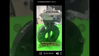 Solar-powered butterfly valve