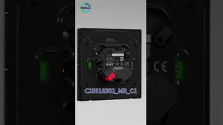 C2E616302_MB_C1 | Schneider Merten Cuadro H 6-Button KNX Programmable Smart Panel (Matte Black)