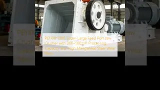 PE1100 1300 Jaw Crusher High Efficiency Aggregate Production