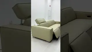 Modern Recliner Sofa with Adjustable Headrest and Deep Seat - High Back