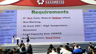 Natureal Elastic Rubber Wheel Castor
