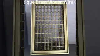 Gold aluminum antique brass Steel Chain Link Wire ceiling Door Wall Room Divider Woven metal mesh cu