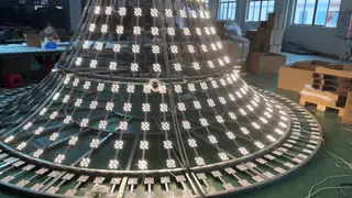 View Grand Villa Staircase Multi-Tier Crystal Chandelier Custom Marble Pendant Light Luxury Foyer