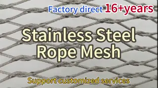 Stainless Steel Wire Rope Netting for Zoo Enclosures