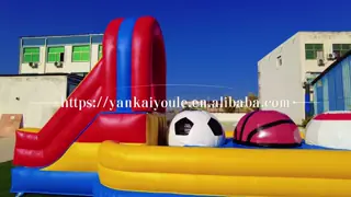 Giant Inflatable Jumping Ball Obstacle Course
