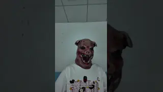 Realistic Pig Monster Latex Mask with Horror Design for Halloween & Cosplay