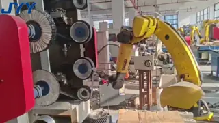 Robotic Grinding & Polishing Equipment Designed for Zinc Alloy Bathroom Hardware
