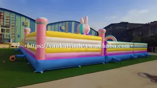 Custom Bunny Inflatable Soft Play Set