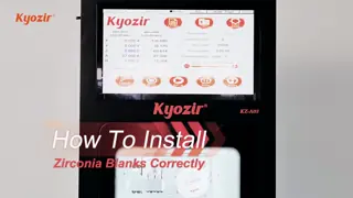 Dental Lab Tutorial: How to Install Zirconia Blanks in Kyozir Milling Machine